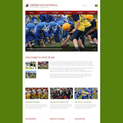 Football Templates, Football Web Templates
