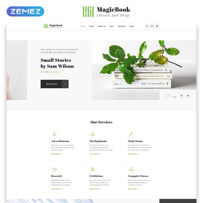 Library Templates | TemplateMonster